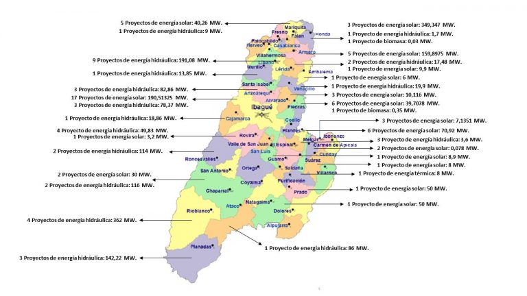 Mapa Tolima sencillo - Crudo Transparente